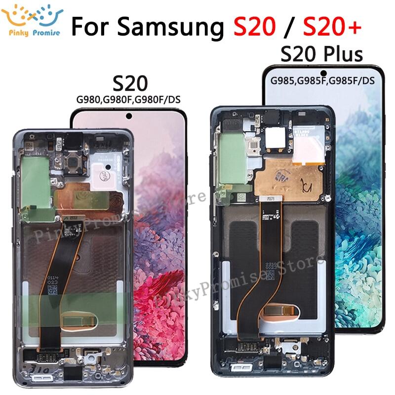 For Samsung Galaxy S20 Lcd G980,G980F,G980F/DS With Frame Display Touch ...