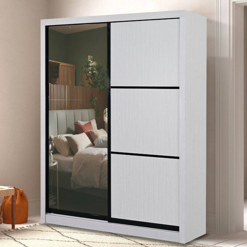 Home Elite Almari Baju Wardrobe Closet Sliding Door Anti-Jump Cabinet ...
