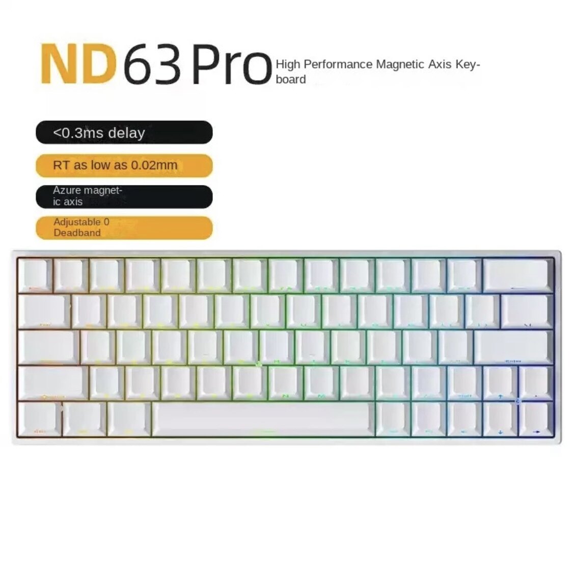 Irok ND63 PRO Magnetic Switch Mechanical Keyboard 0 Dead Zone Hot ...