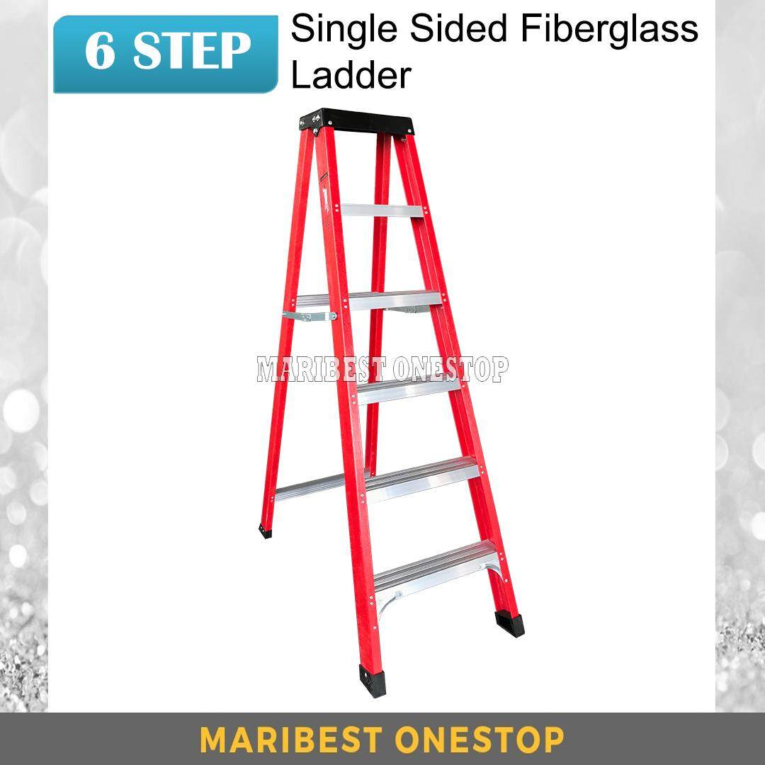 6 Step Fiberglass Single Sided Ladder | Lazada
