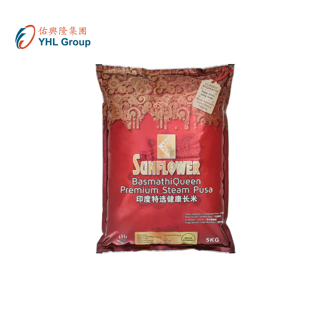 Sunflower Basmathi Queen Premium Basmathi Steam Pusa (5kg) | Lazada
