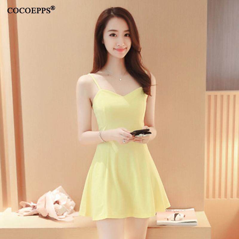 COCOEPPS 2023 Sexy halter dress A-line summer new women's night club slim body and sleep short ...