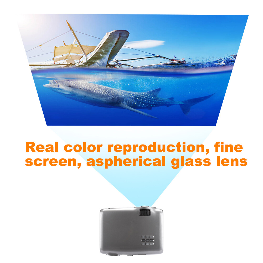 เครื่องฉายภาพความละเอียดสูง,หน้าจอ LCD 110-240V 4.3นิ้ว1920X1080P Wifi ...