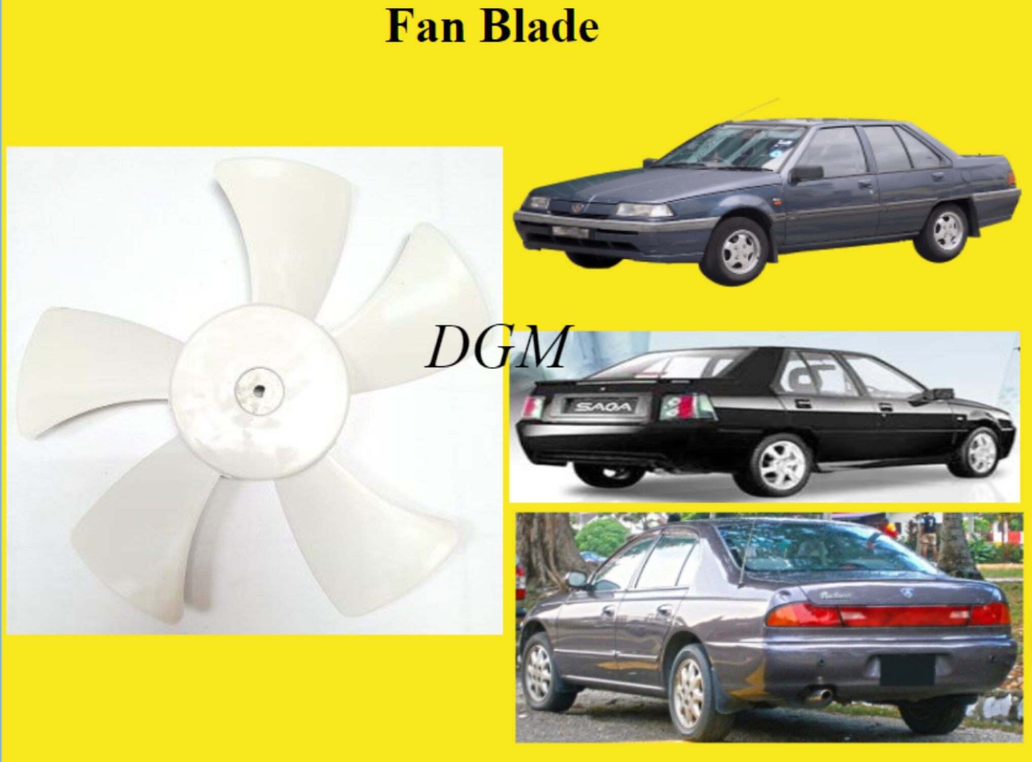 Proton Iswara Saga LMST Perdana 2.0 Radiator Fan Blade (APM Type) | Lazada