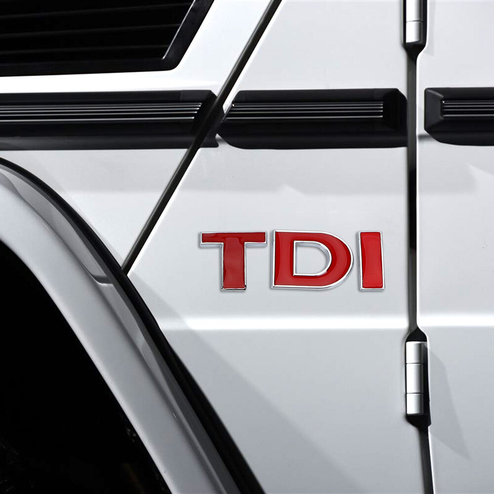 Car Sticker 3D Metal TDI Logo Emblem Badge Decal Turbo Direct Injection ...