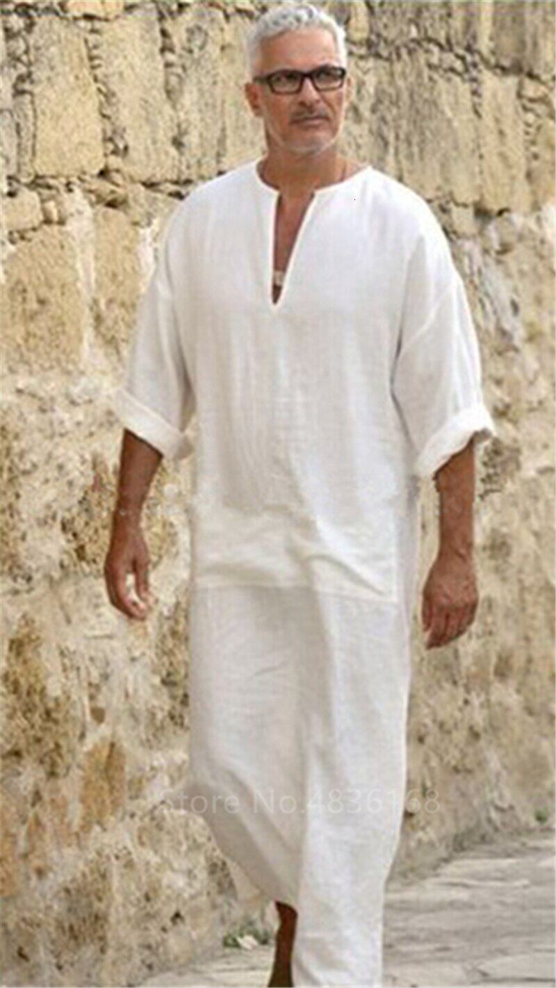 Men's Muslim Robes Arabian Saudi Arabia Jubba Thobe Kaftan Middle East ...