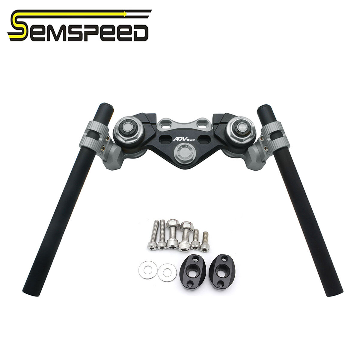 SEMSPEED For Honda ADV 160 ADV160 2022-2023 2024 Motorcycle CNC Handlebar Handle Bar Tube Clip ...