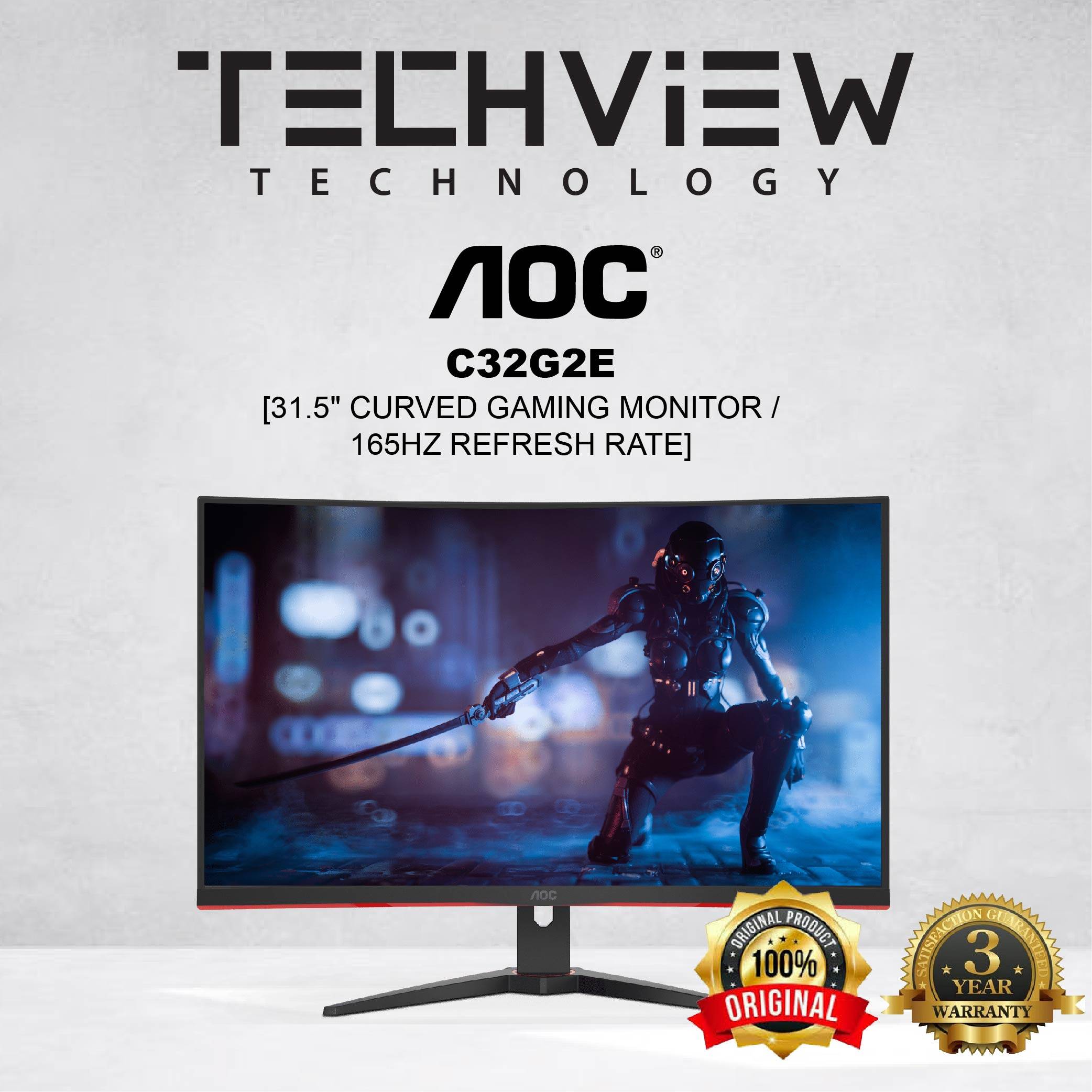 AOC C32G2E [31.5" CURVED GAMING MONITOR / 165Hz REFRESH RATE] | Lazada