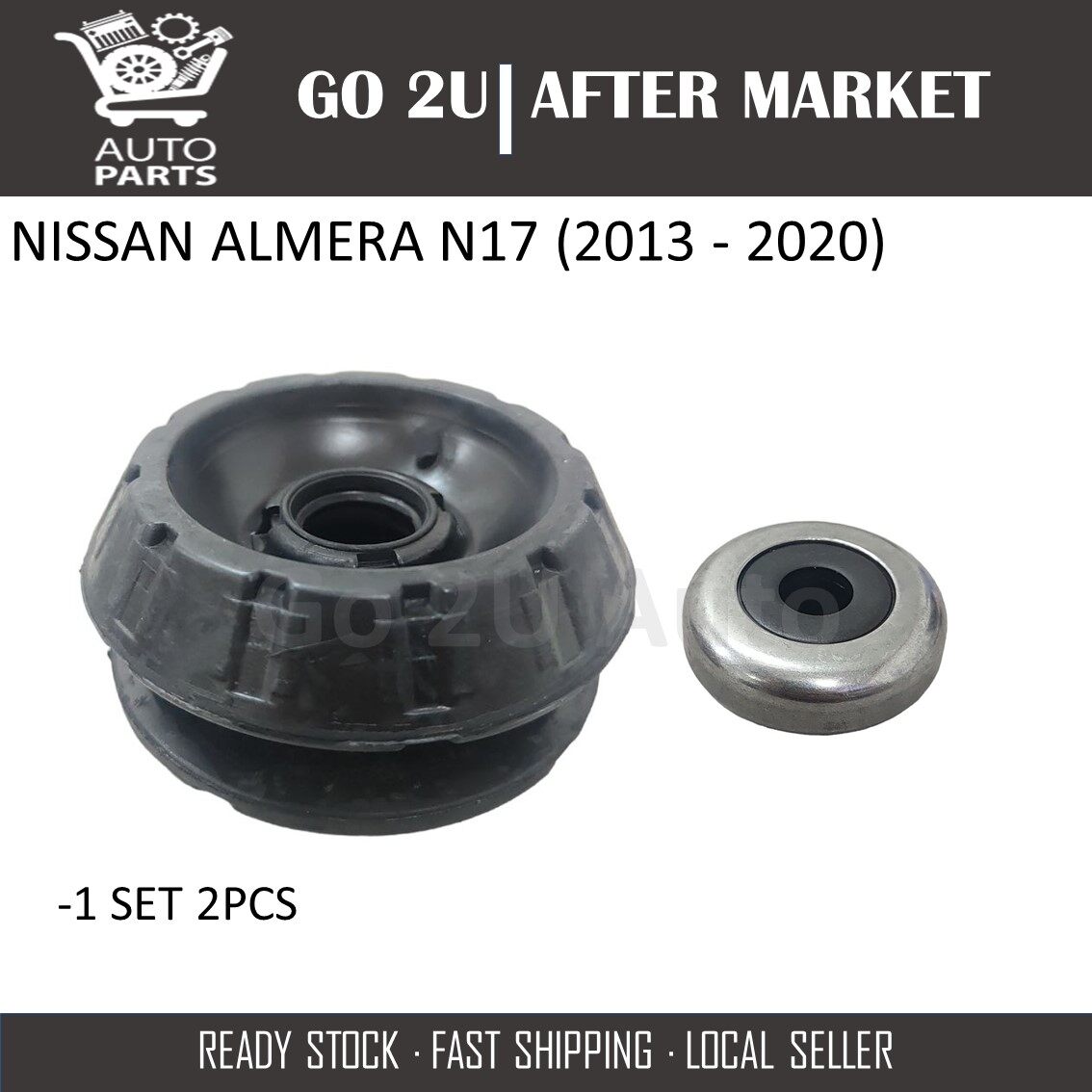NISSAN ALMERA N17 FRONT ABSORBER MOUNTING WITH BEARING/1 SET 2PCS-54320 ...