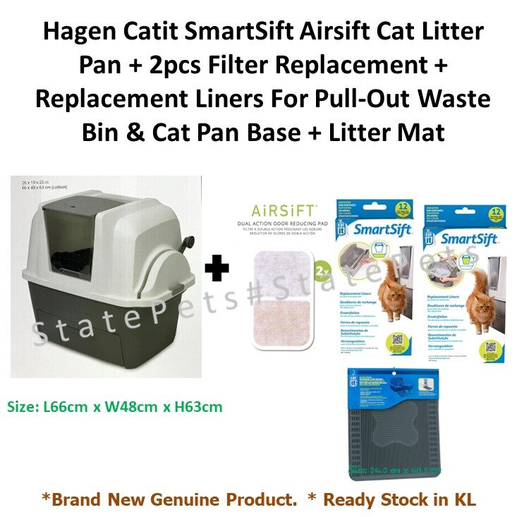 Hagen Catit SmartSift Cat Litter Pan/ Litter Box/ Cat Toilet/ Bekas ...