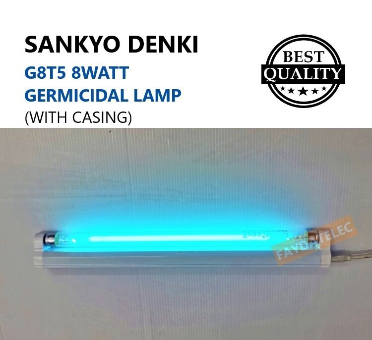 SANKYO DENKI T5 8WATT UV GERMICIDAL LAMP / DISINFECTION ULTRA VIOLET ...