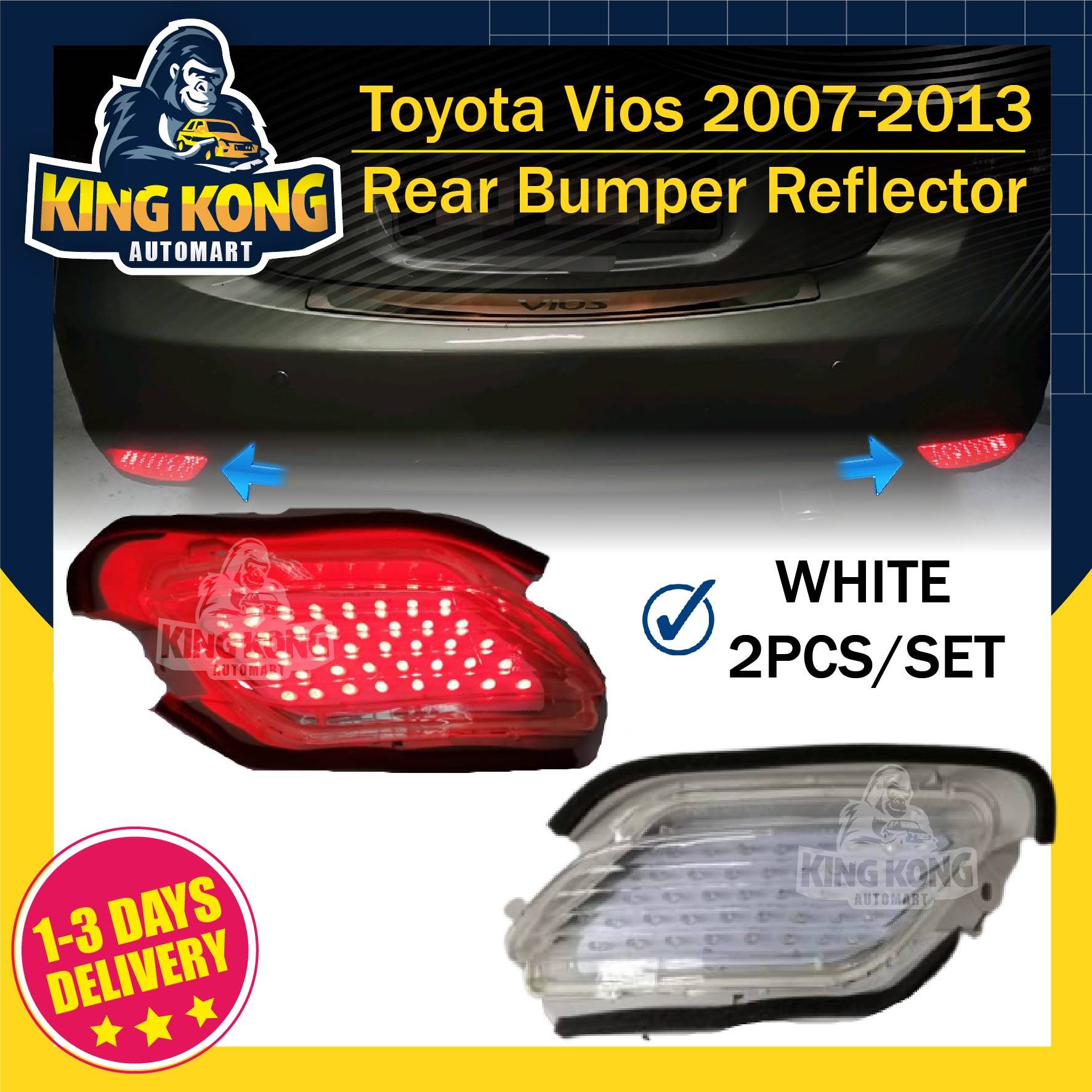 TOYOTA VIOS 2008 2009 2010 2011 2013 NCP93 Dugong LED REAR BUMPER ...