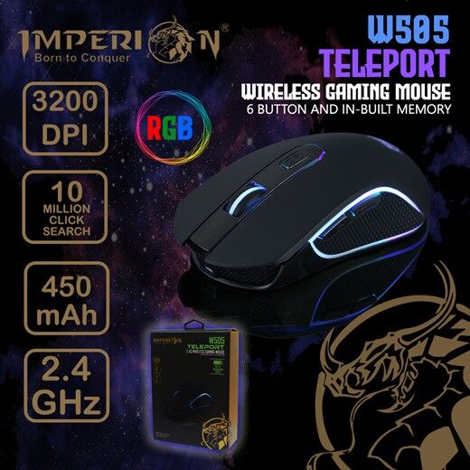 Imperion W505 Teleport Wireless RGB Gaming Mouse | Lazada