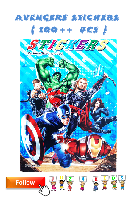 Marvel Avengers Sticker Book Art and Craft for Kids (100++ Stickers ...