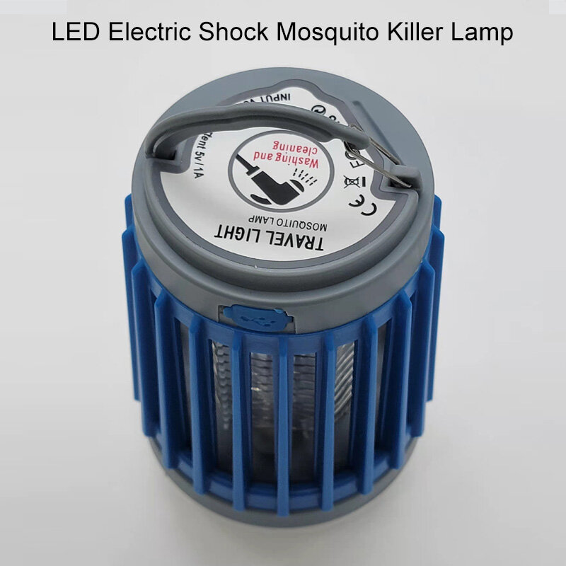 ไฟ LED Shock กำจัดยุงโคมไฟกลางแจ้ง USB แบบชาร์จไฟได้กับดักยุงบ้านที่ ...