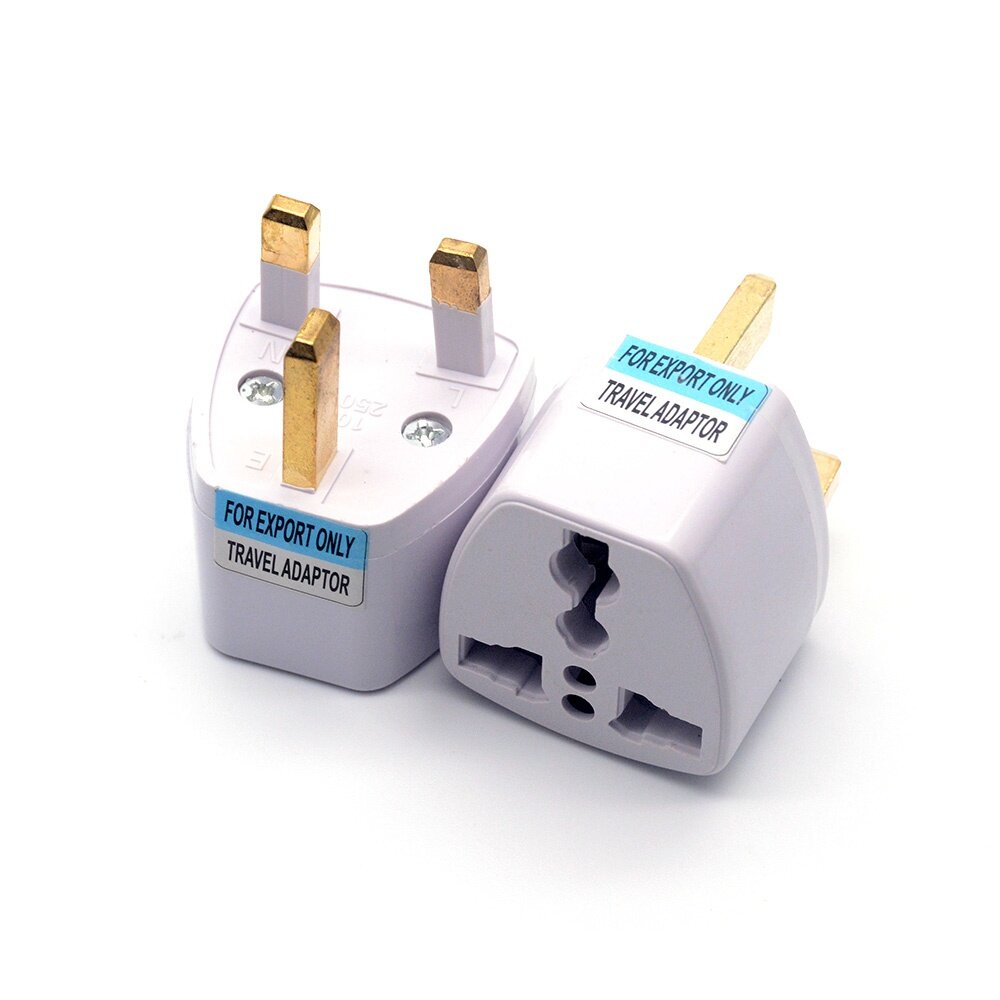 3Pin UK HK AC Travel Power Plug US/EU/AU To UK/HK 3 Pin Socket Convert ...