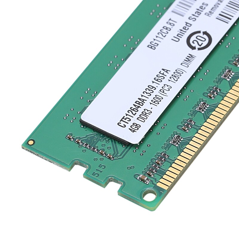 DDR3 4GB Memory Ram PC3-12800 1.5V 1600Mhz 240 Pin Desktop Memory DIMM ...