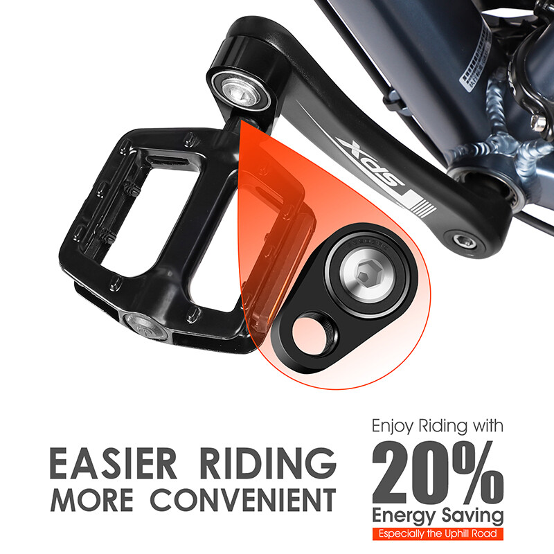 West Biking Bike Pedal Bearing Shaft Conversion Bicycle Magic Stepper ...
