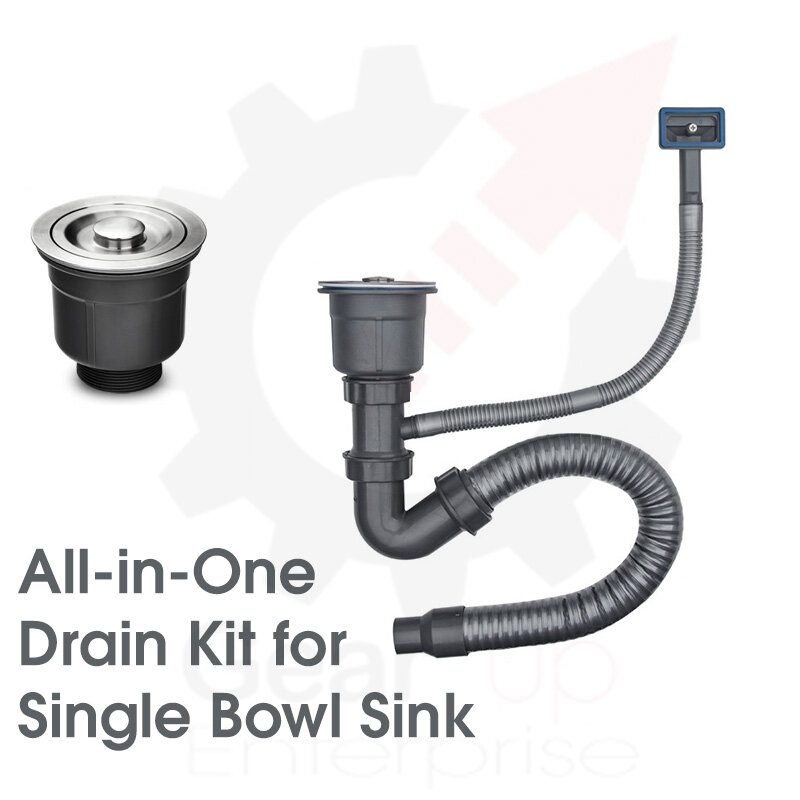 [Basic] Sink Drain Waste Pipe Kit Single and Double | Lazada