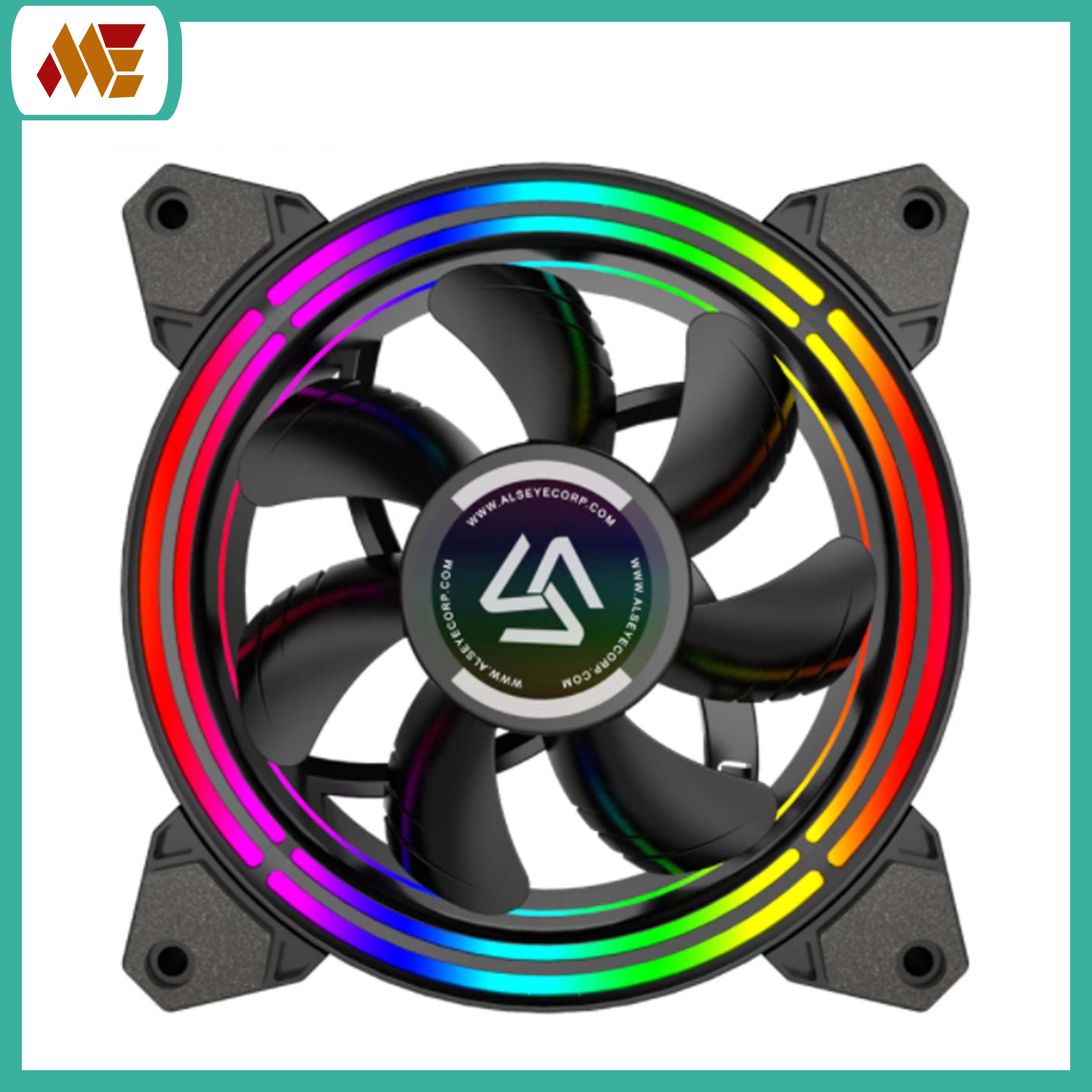 Alseye computer fan 4 pins pwm 120mm cooling fans cooler static RGB fan ...