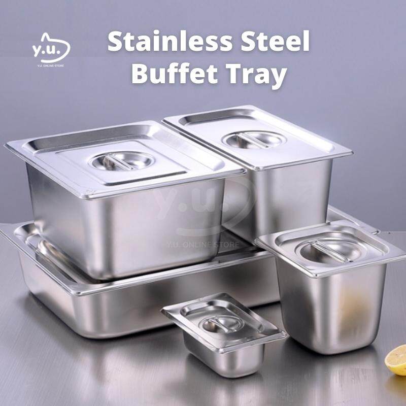 YU Ready Stock Stainless Steel Food Pan and Cover / Bekas Makanan ...