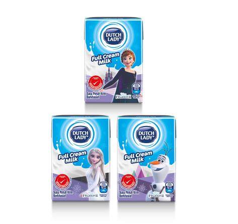 Dutch Lady Frozen Pack UHT Milk (4 x 125ml) - Full Cream Chocolate ...