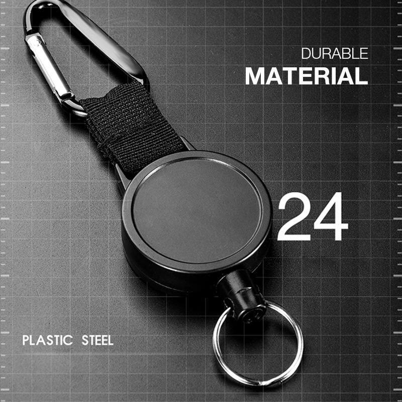 【CW】 Anti-Theft Telescopic Keychain Retractable Hook Keychain ...