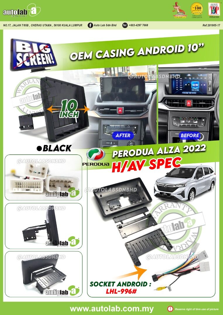 ANDROID PLAYER CASING FOR PERODUA ALZA D27A 2022 | Lazada