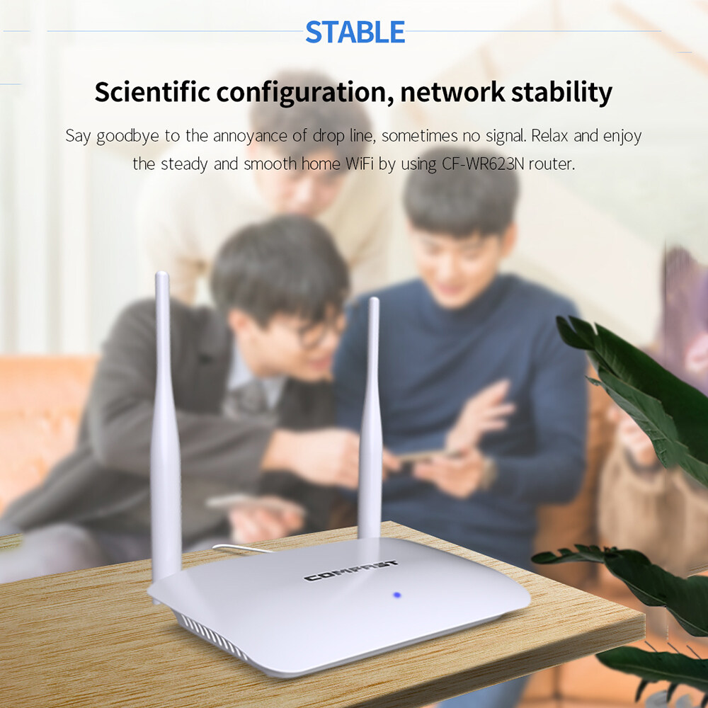 COMFAST WR623N Wireless Router Dual Antennas WiFi Router for Office ...