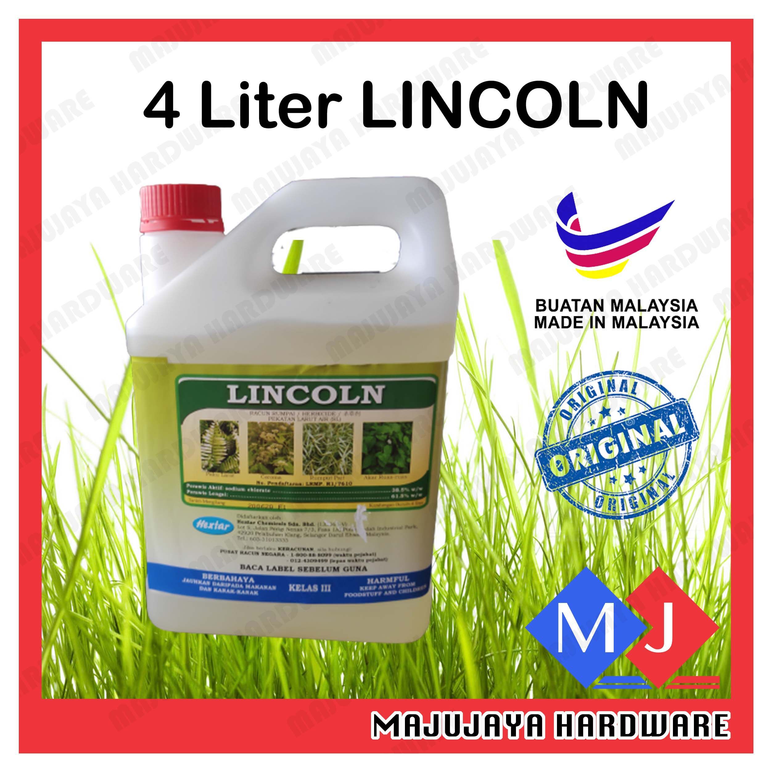 LINCOLN 4Liter Racun Rumput Ceroma & Akar Ruas-Ruas Sodium Chlorate 38. ...