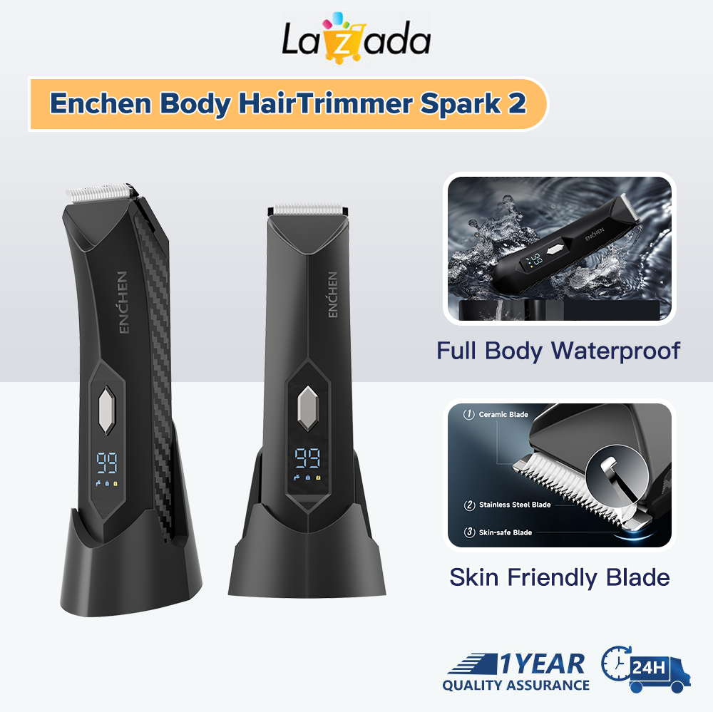 Enchen Body Hair Trimmer Spark 2 Electric Groin Trimmer Skin-safe Blade ...