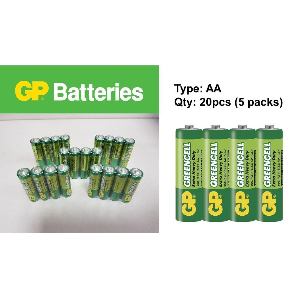 GENUINE] GP Ultra Alkaline (1 BOX: 20 PCS)/ GP BATTERY SUPERCELL SUPER ...