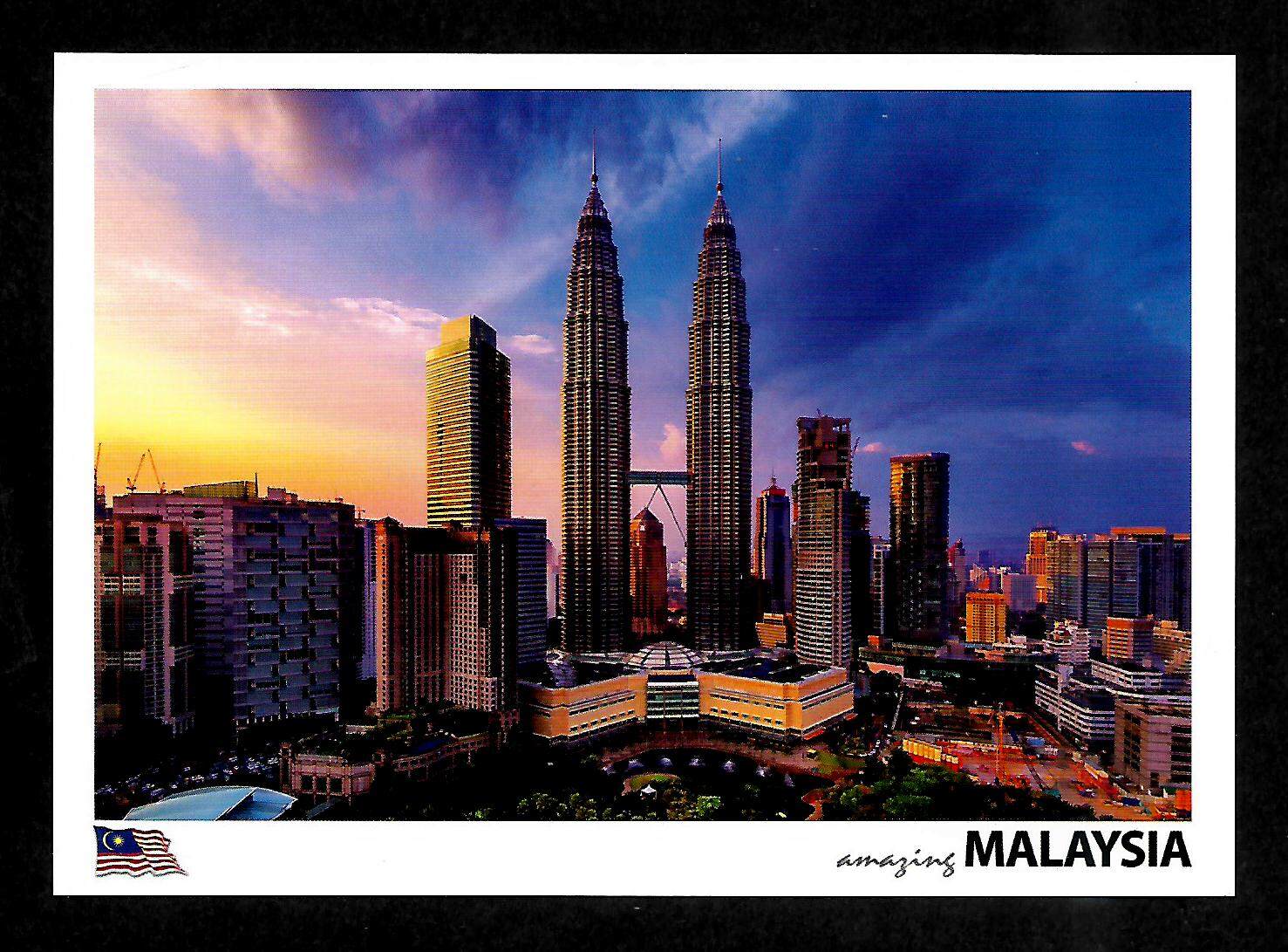 Malaysia Postcard - Kuala Lumpur KLCC Petronas Twin Towers | Lazada