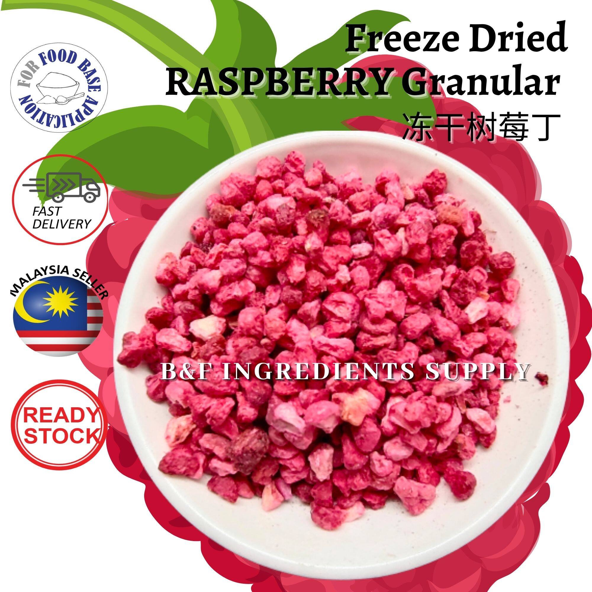 Freeze Dried Raspberry Granular Crushed Coarse Diced Flakes Mince ...