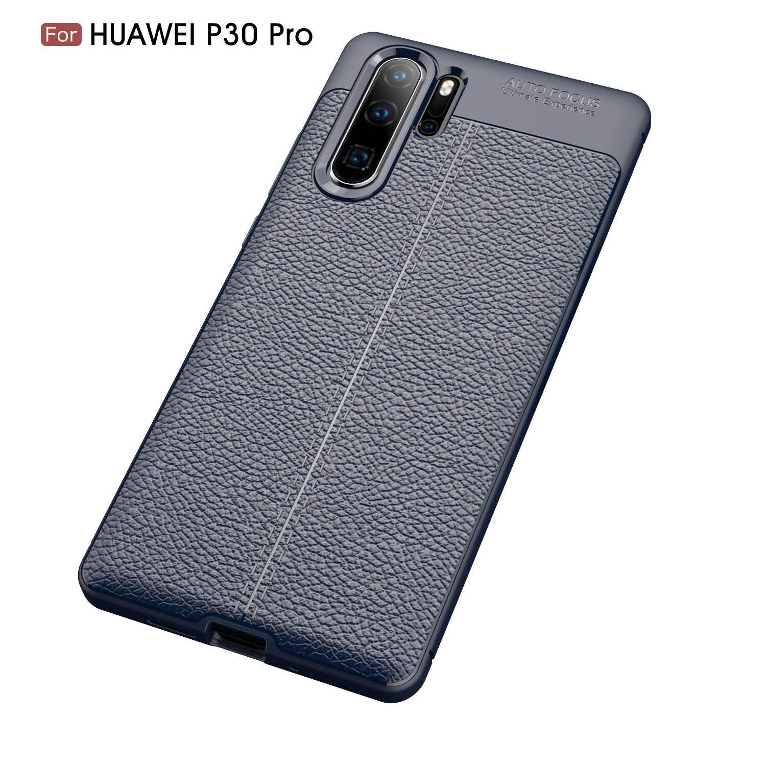 สำหรับ HUAWEI P30 Pro (6.47 ") เคส [ลายหนัง] เคสหนัง TPU พื้นผิวนุ่ม ...