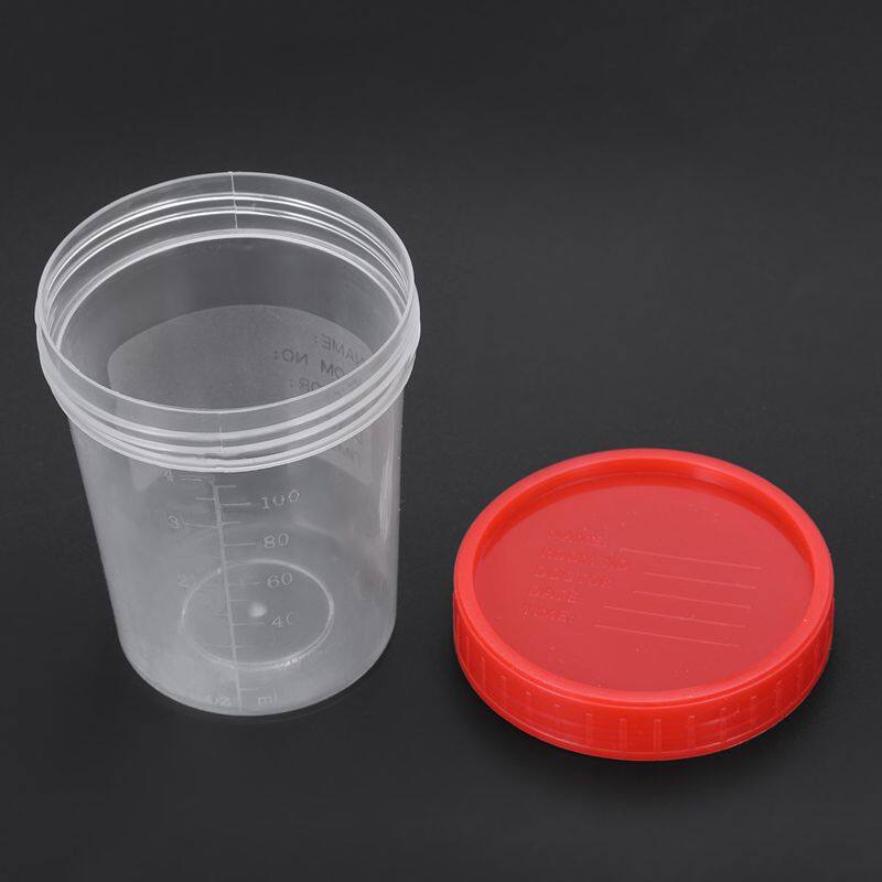 10 pieces urine cup 120 ml + screw cap urine sample cup urine cup ...