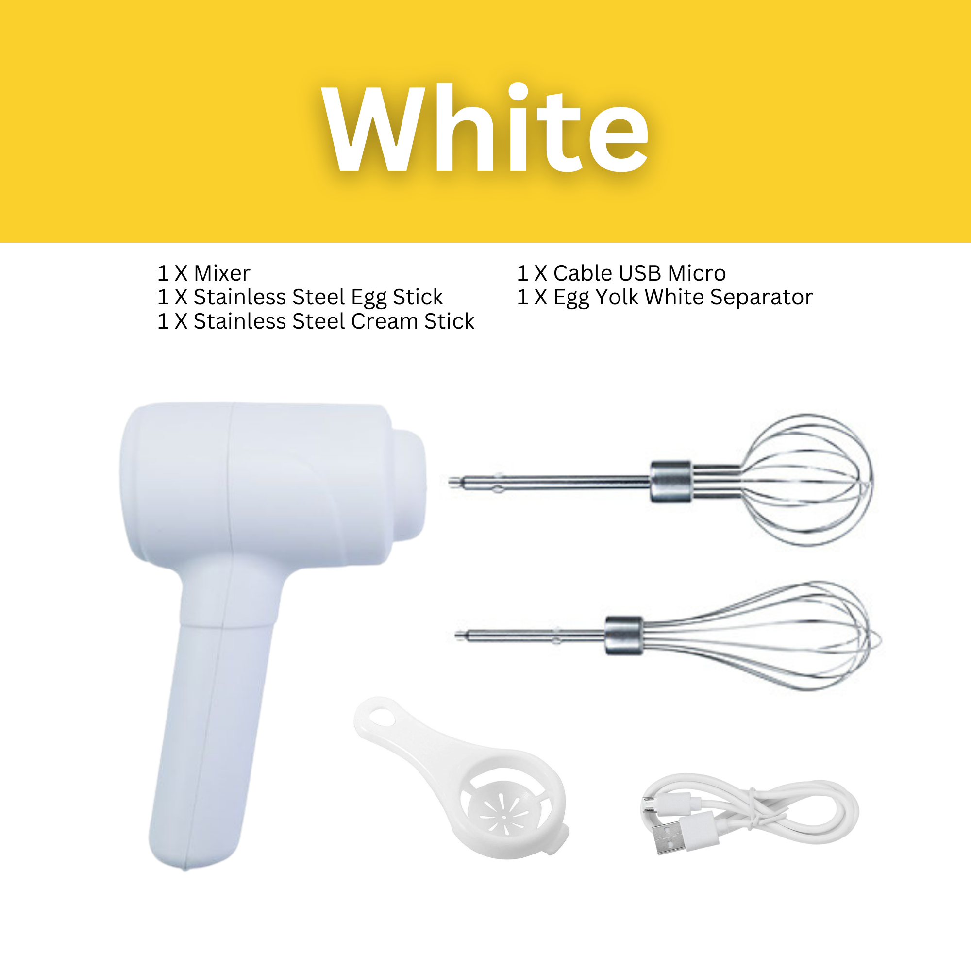 H-D03 3-in-1 Wireless Hand Mixer Electric Garlic Egg Beater Chopper ...