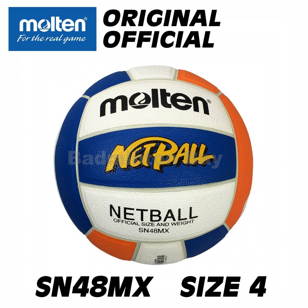 [100% Original] Molten Netball SN58MX Size 5 SN48MX Size 4 Bola Jaring ...