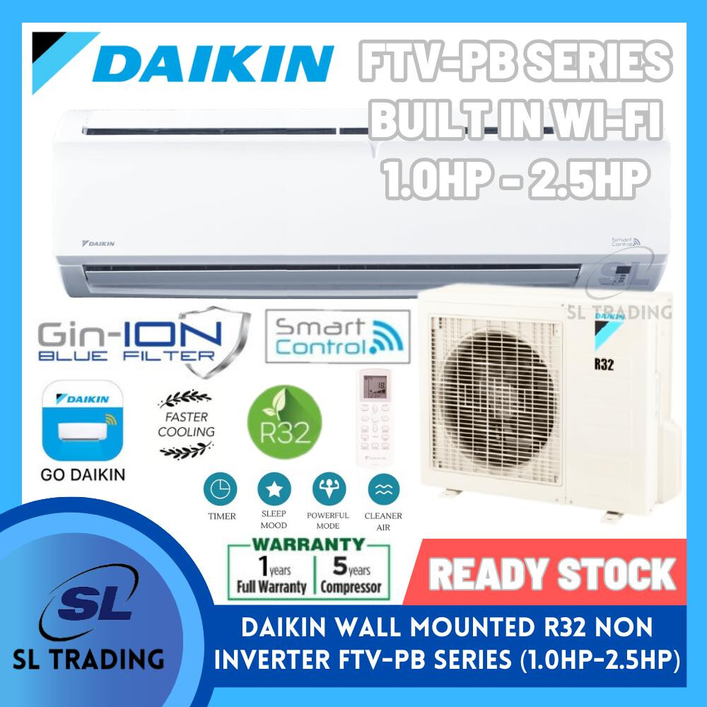 [INSTALLATION] DAIKIN FTV-PB SERIES (NON INVERTER) R32 AIRCOND WITH ...