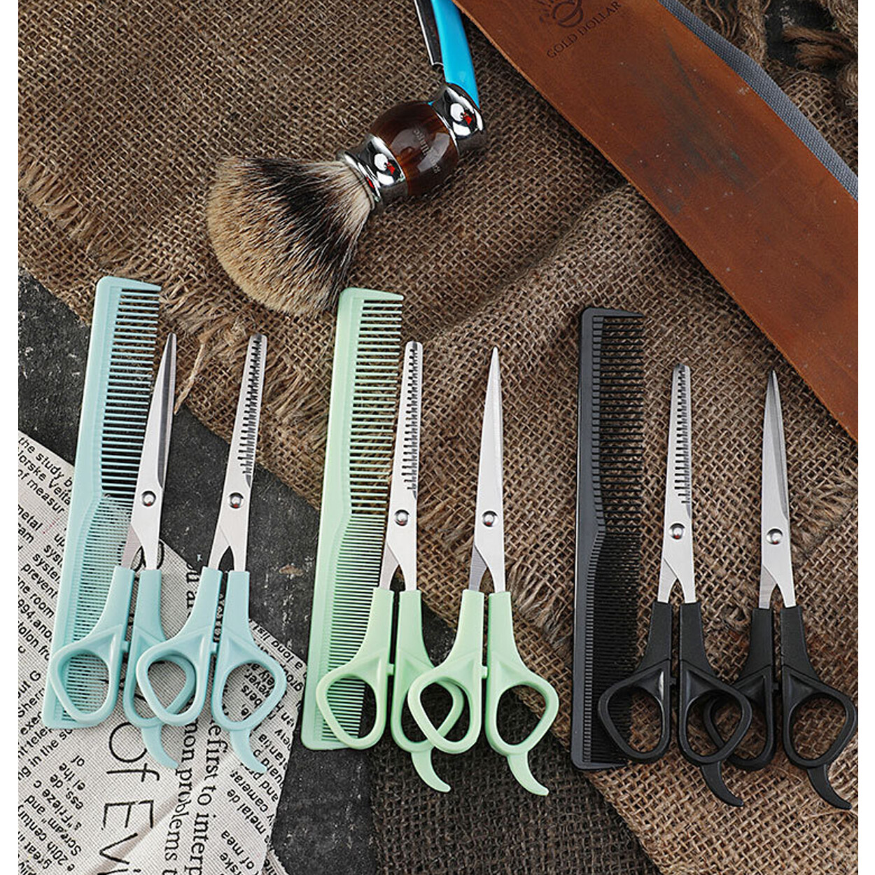 3 PCS Baby Hair Scissors Cutting Shears Professional Barber Styling ...