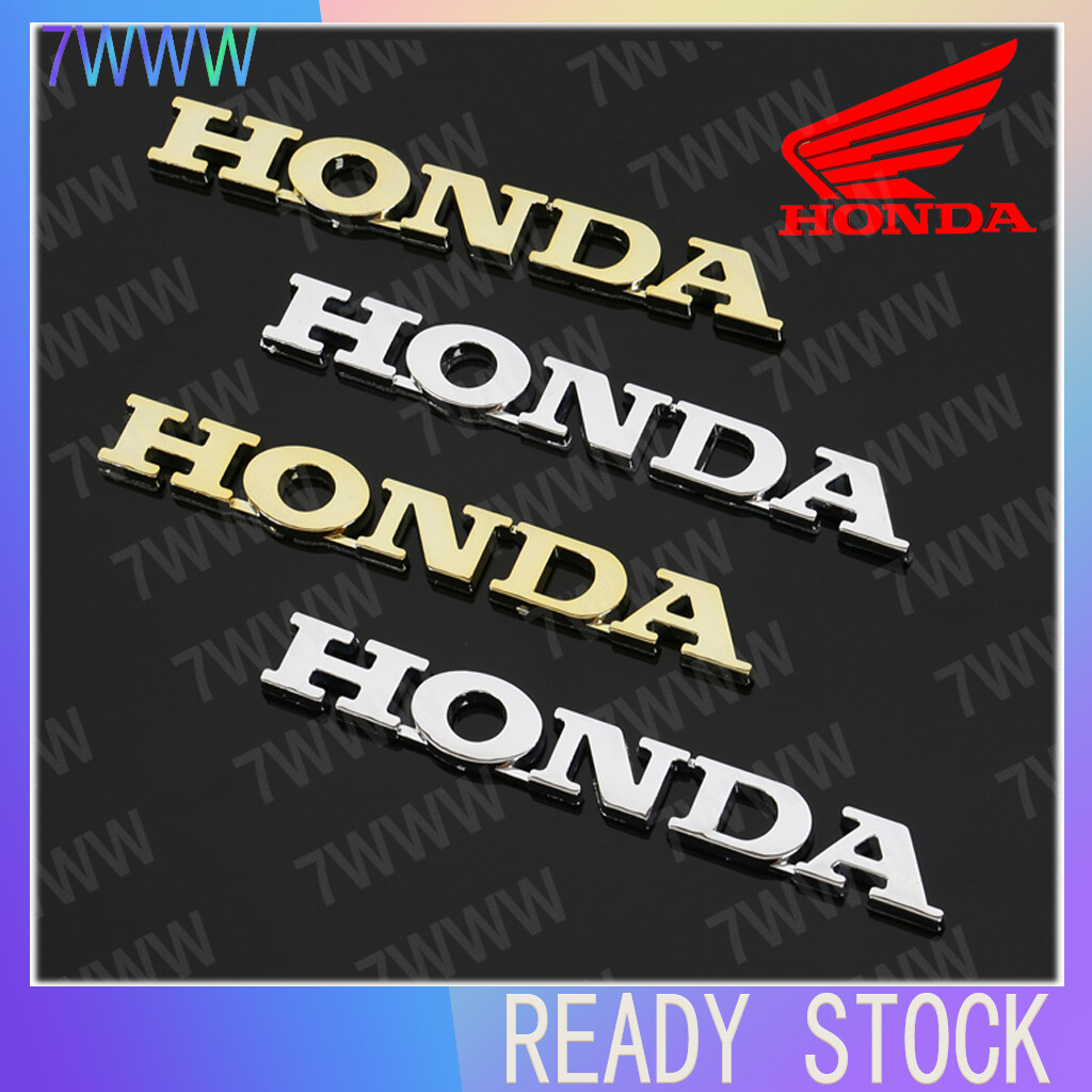 2X ABS Honda Logo Motorcycle Car Side Fender Rear Trunk Logo Badge ...