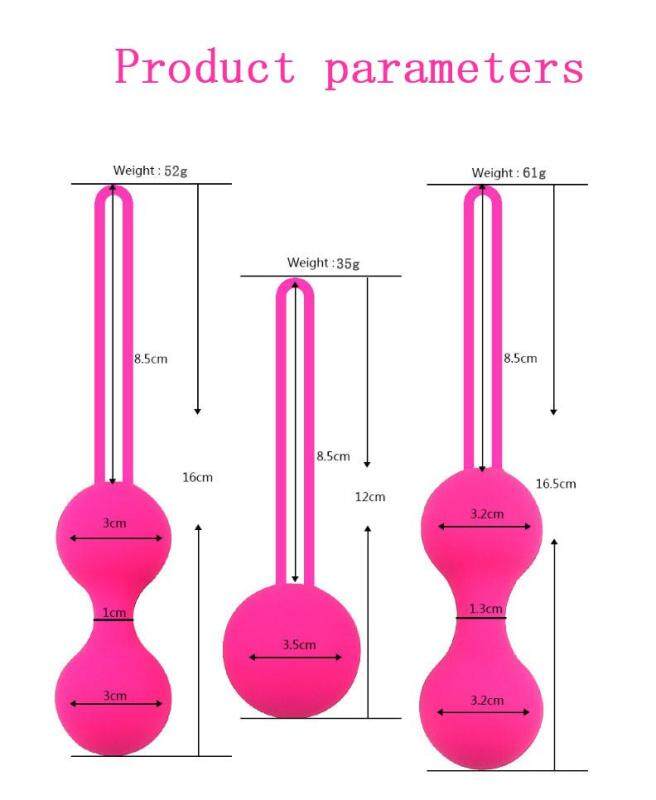 3pcs Female Silicone Smart Ball Kegel Ball V Tight Exercise Machine Ben