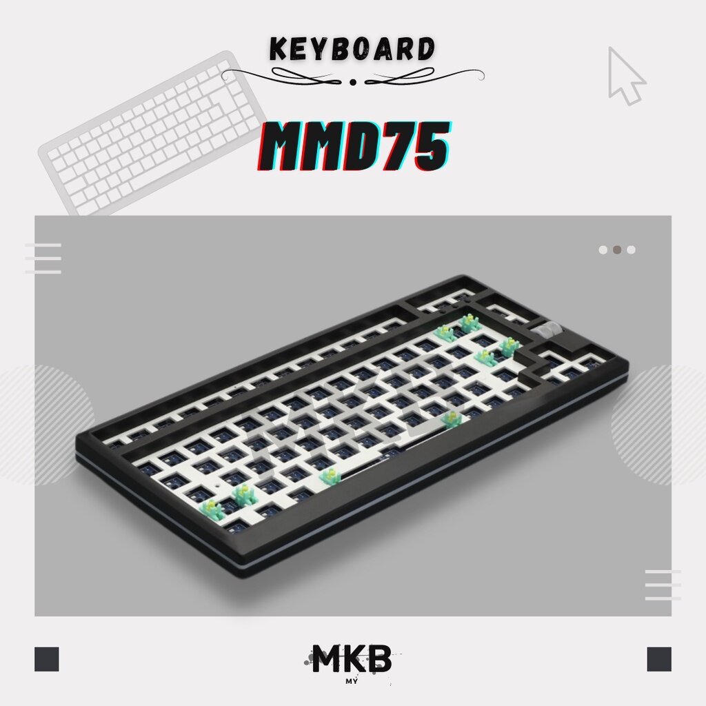 [READY STOCK] MMD75 Keyboard Kit Hot-Swap Media Control Roller Custom ...