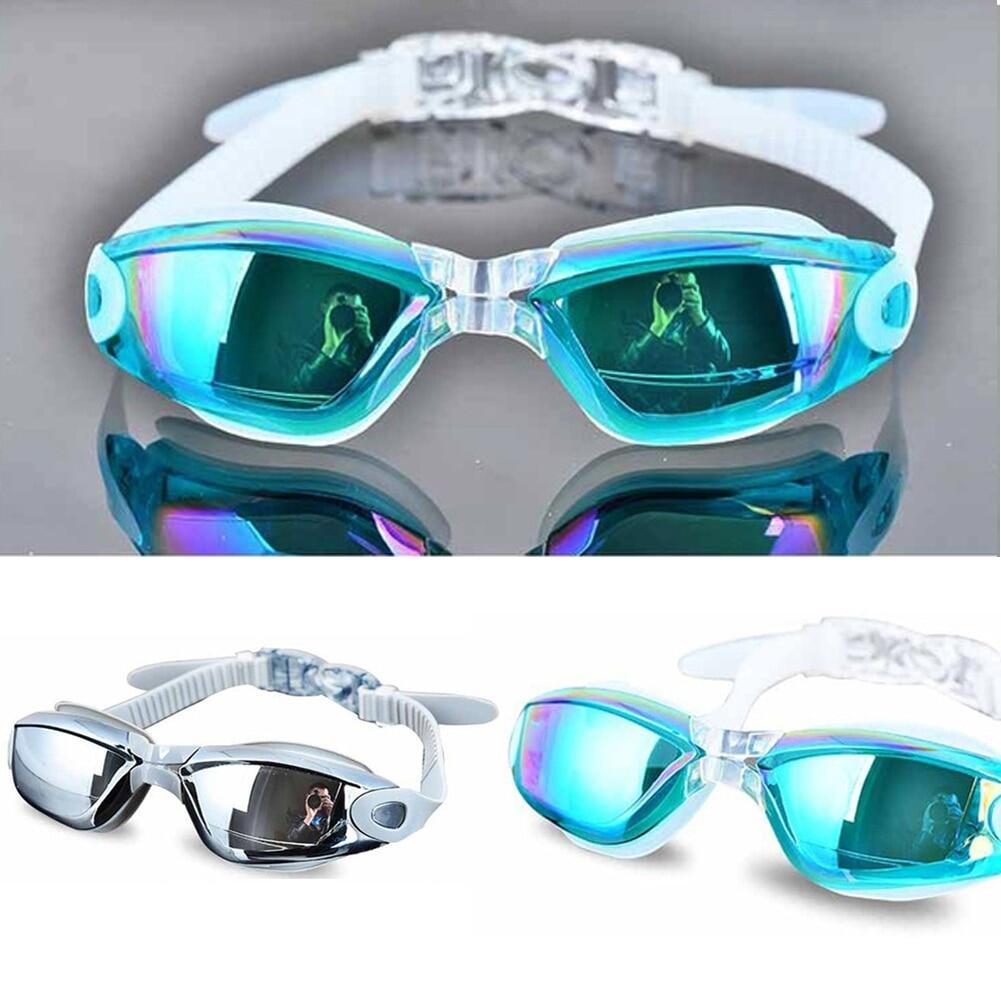 Professional Silicone Swimming Goggles Anti-fog Electroplating UV ...