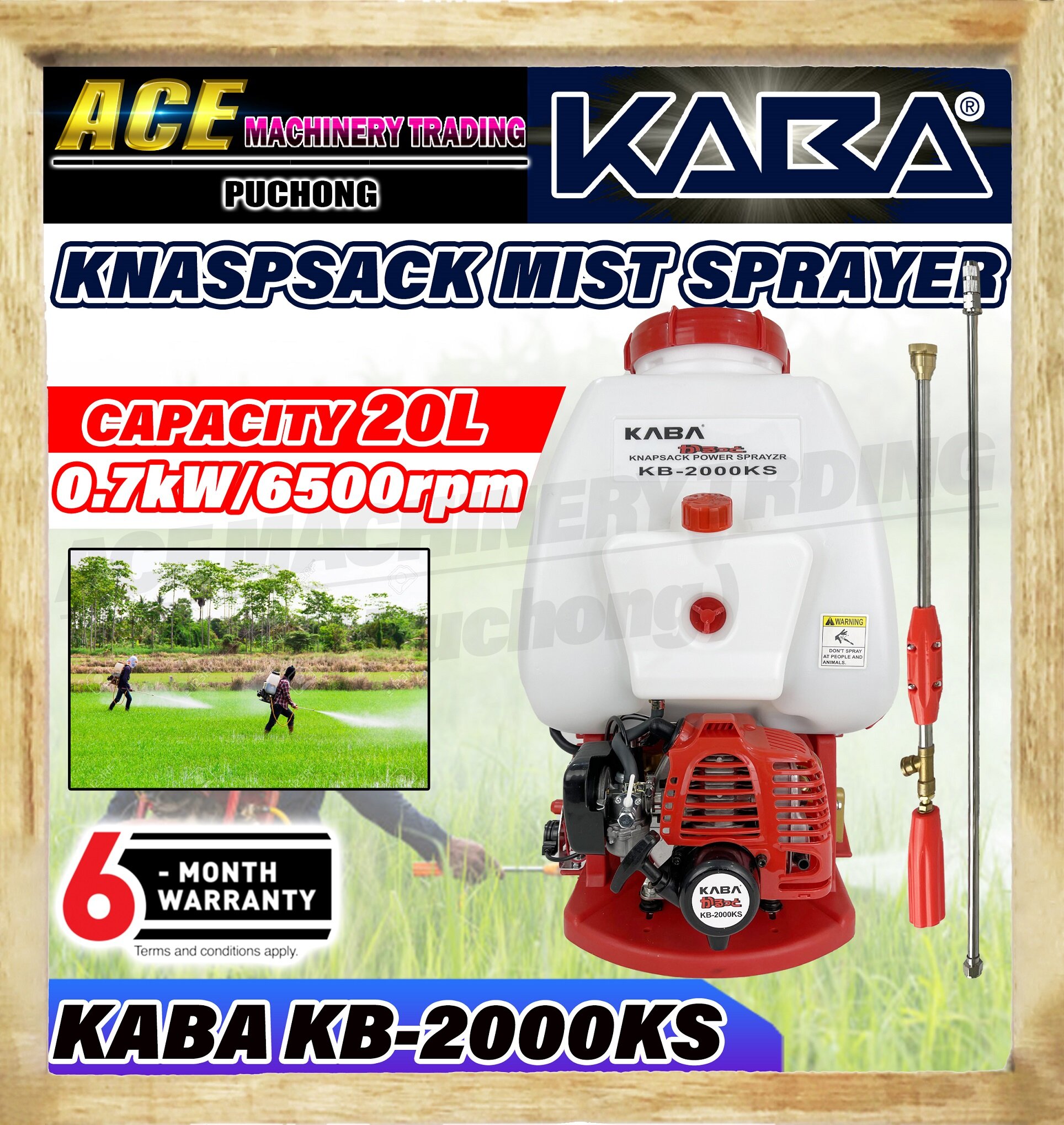 KABA 20L Mist Sprayer Knapsack Sprayer Engine Sprayer 6 Month Warranty ...
