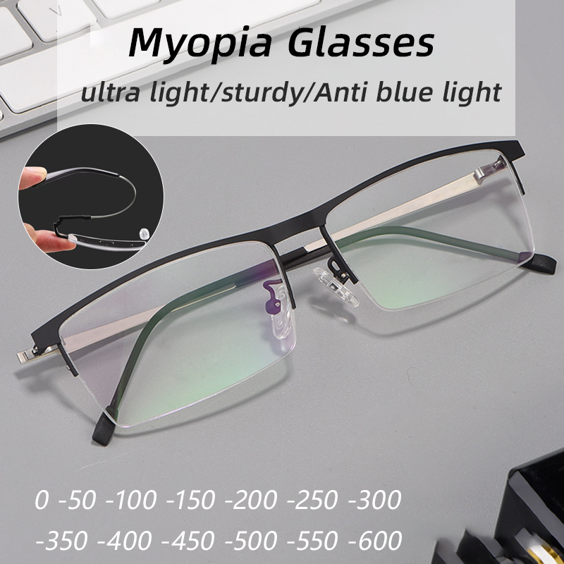 Transparent Men's Computer Glasses Gaming Eyeglasses Anti Blue Ray ...
