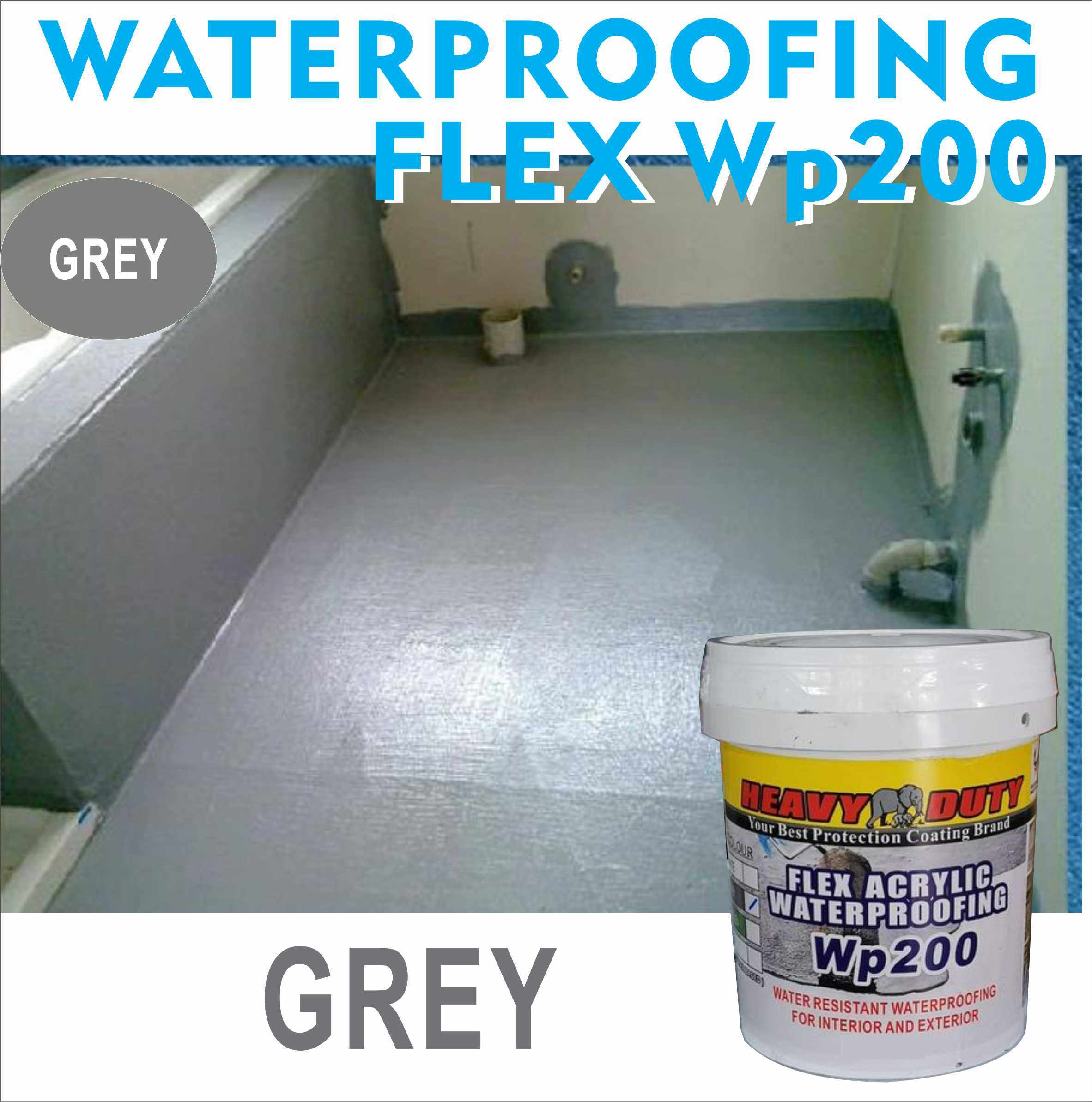 GREY (1L) 💦 Waterproof Heavy Duty ( wp200 ) Leak Seal Repair Paint ...