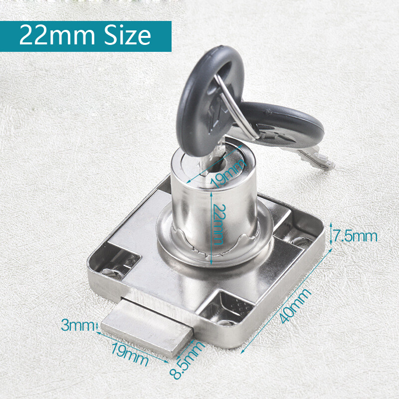 KIPRUN Drawer Lock with 2 Keys Lock Locker Furniture Hardware Door ...