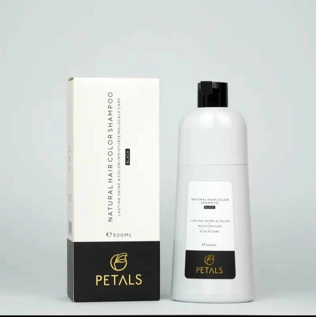 PETALS NATURAL HAIR COLOR SHAMPOO HALAL ORIGINAL (VIRAL 2023 HOT PRODUK ...