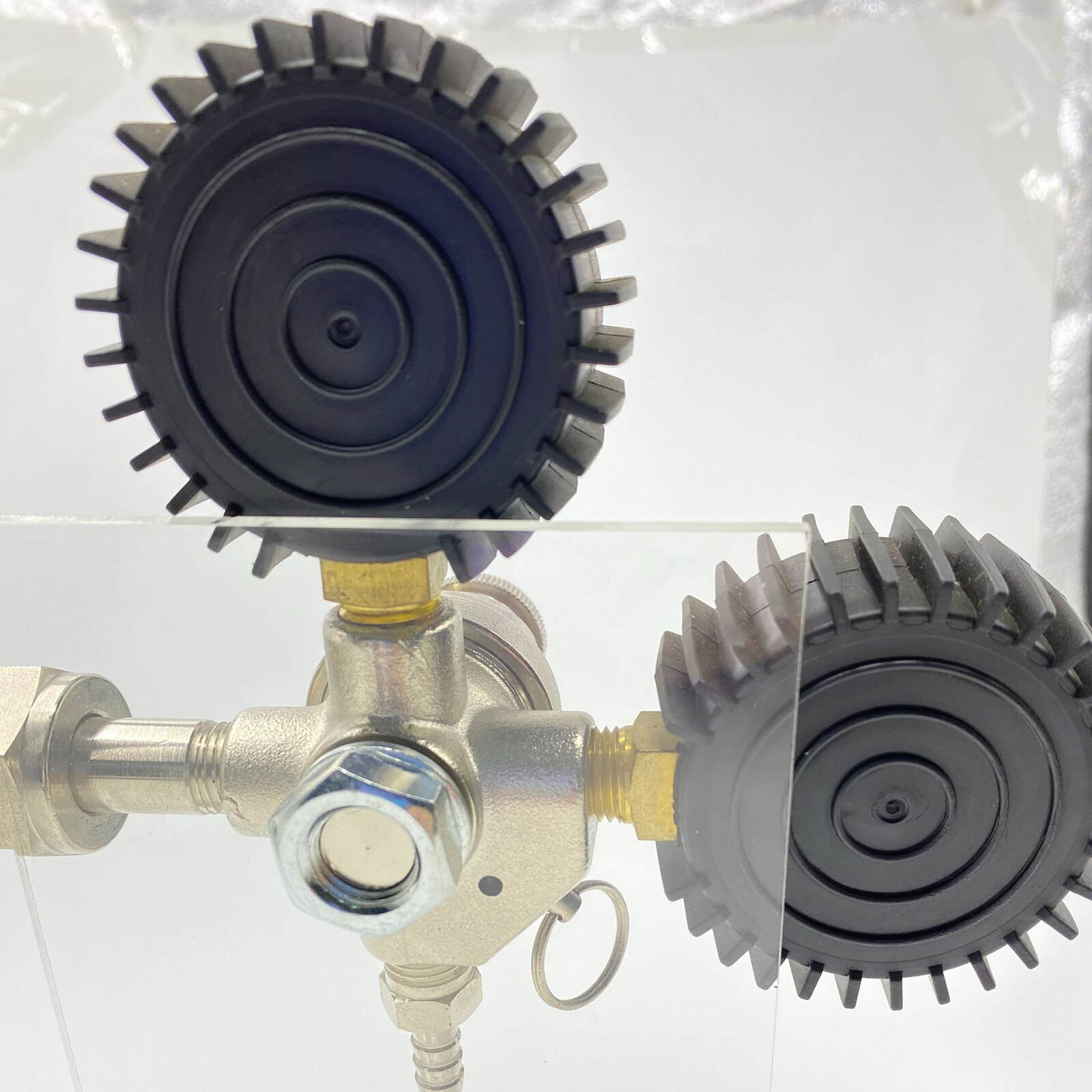 Amleso Dual CO2 Regulator เครื่องควบคุมการเชื่อมสำหรับร่างเบียร์ ...